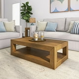 Free Shipping! Plank+Beam 48" Modern Rectangular Coffee Table with ...