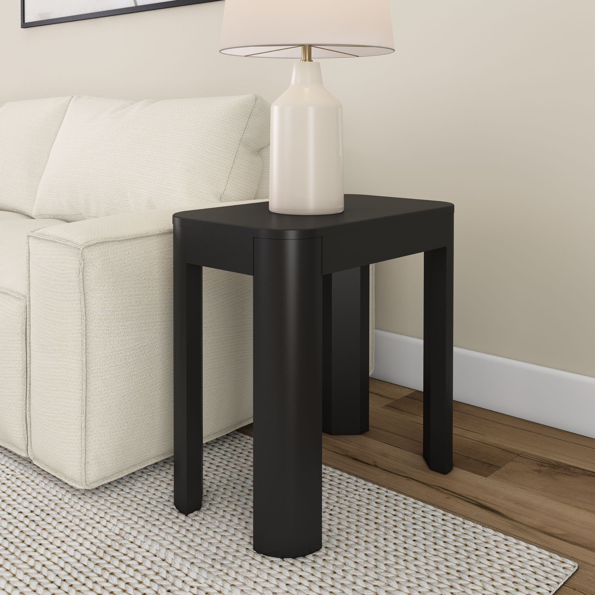Free Shipping! Plank+Beam Modern Rounded Edge Side Table, Table for ...