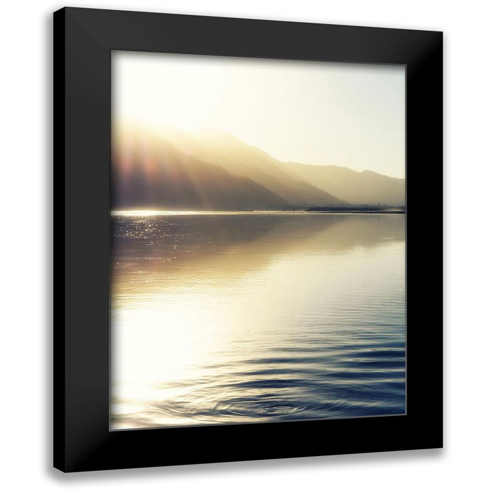 Plank, Savanah 19x24 Black Modern Framed Museum Art Print Titled - Knik River scenic - Walmart.com