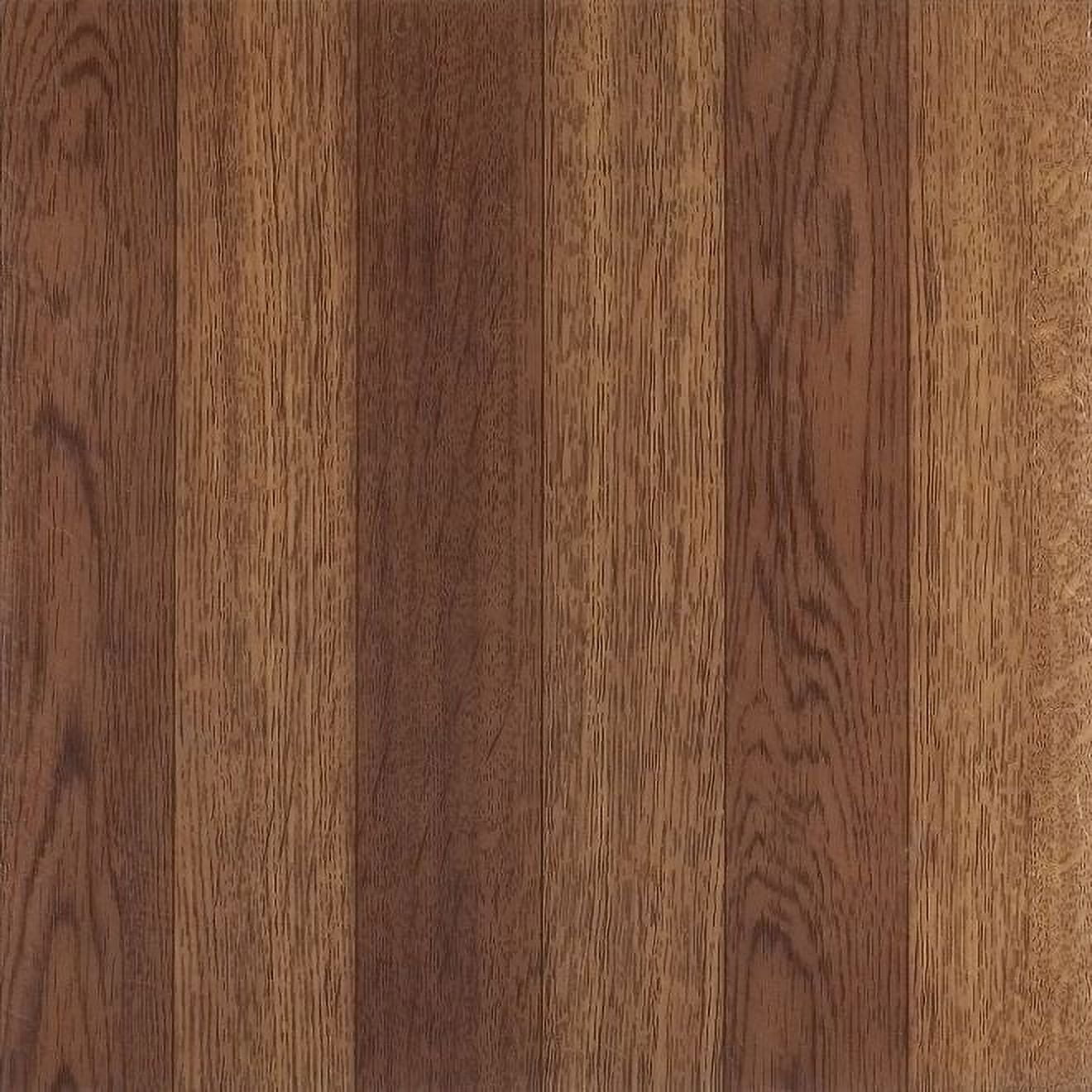 Planks Dark Oak Vinyl Floor Tiles Self Stick Peek Flooring 12'' x 12 ...