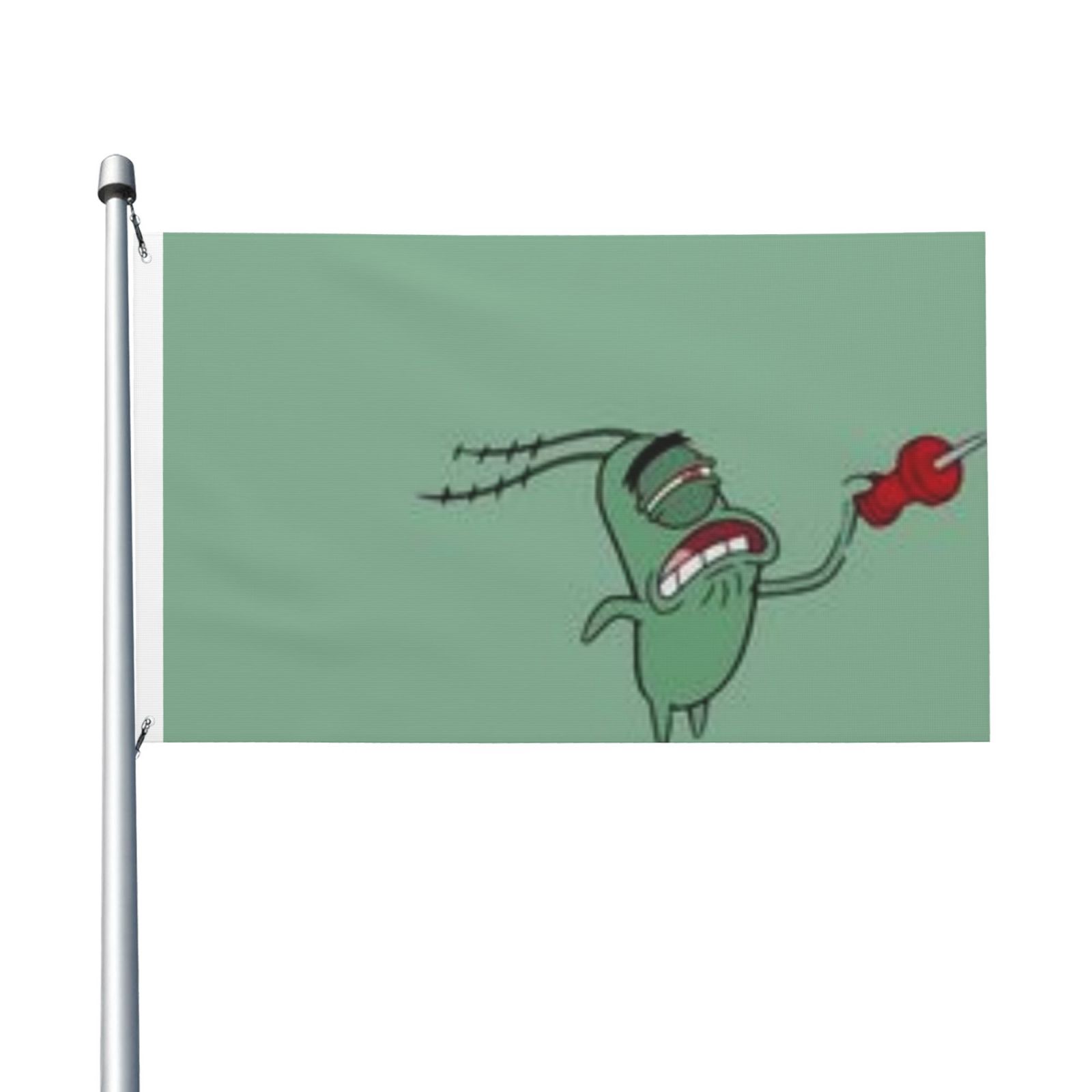 Plankton 3x5ft Face Flag Fade Proof Holiday Fall Flag Outdoor Banner ...