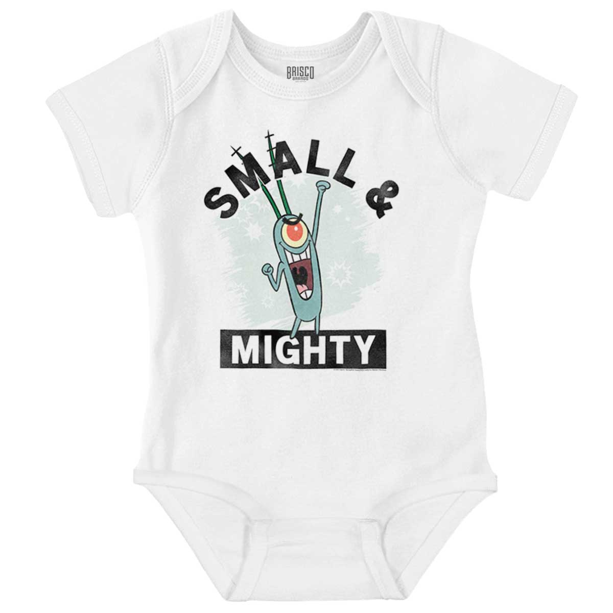 Plankton Cartoon Small and Mighty Romper Boys or Girls Infant Baby ...