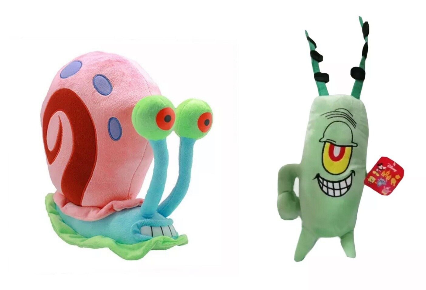 Spongebob Squarepants Plushy Stuffies: High Quality 12" Plankton & Gary ...