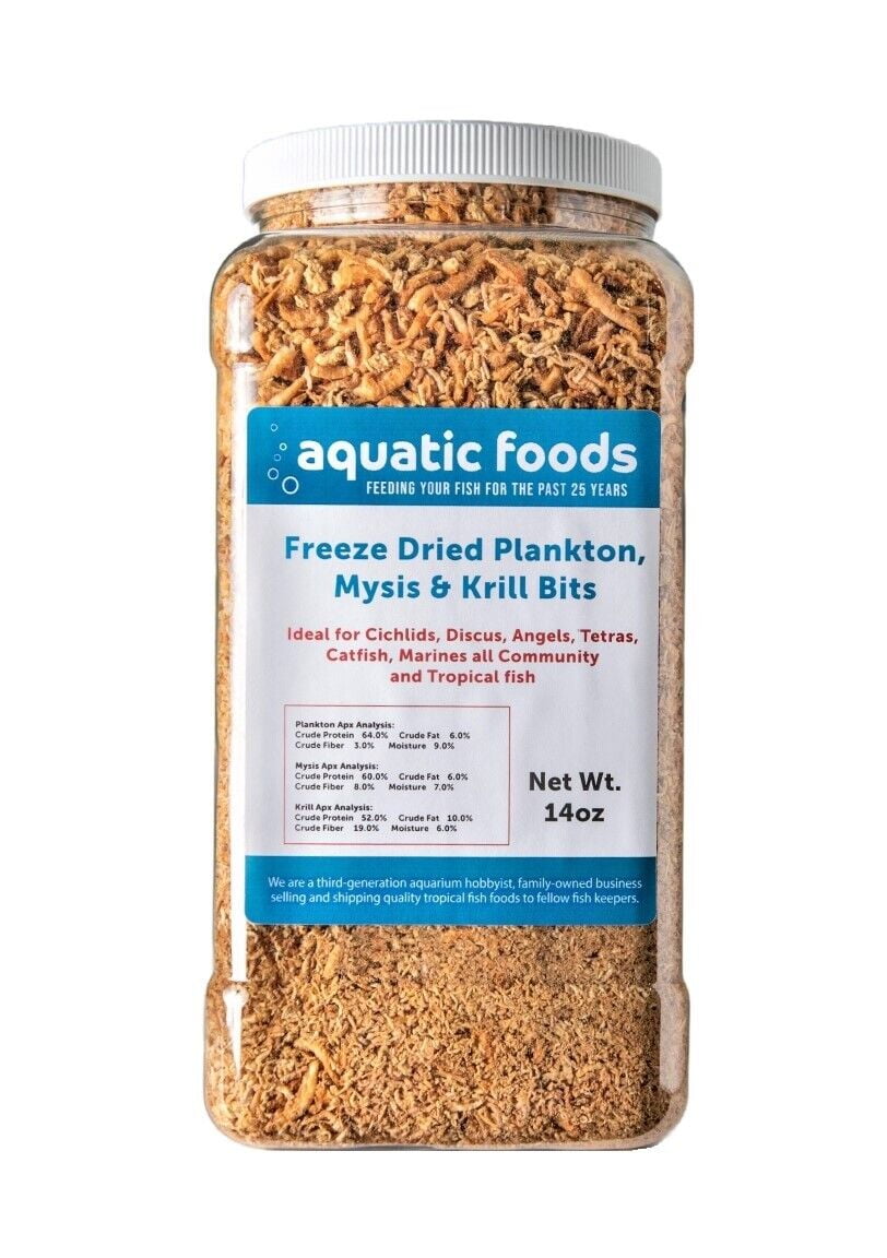 Plankton, Mysis Shrimp & Arctic Krill Bits- Freeze Dried for for ...