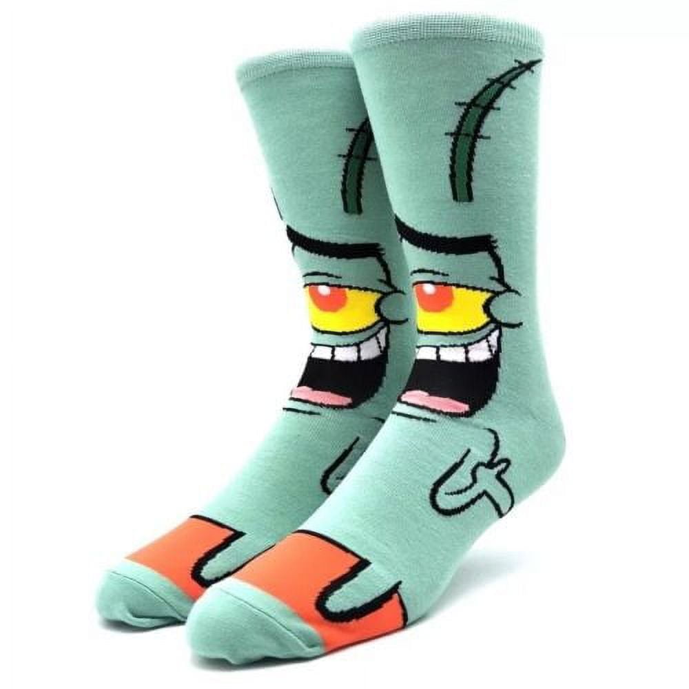 Plankton Spongebob Cartoon Socks, Fun Novelty Mens/Womens Crew ...