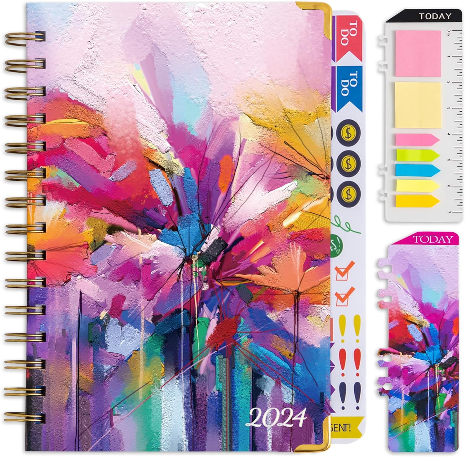 Planner 2024 Daily Weekly Monthly Planner, Hardcover Planner 13-Month ...