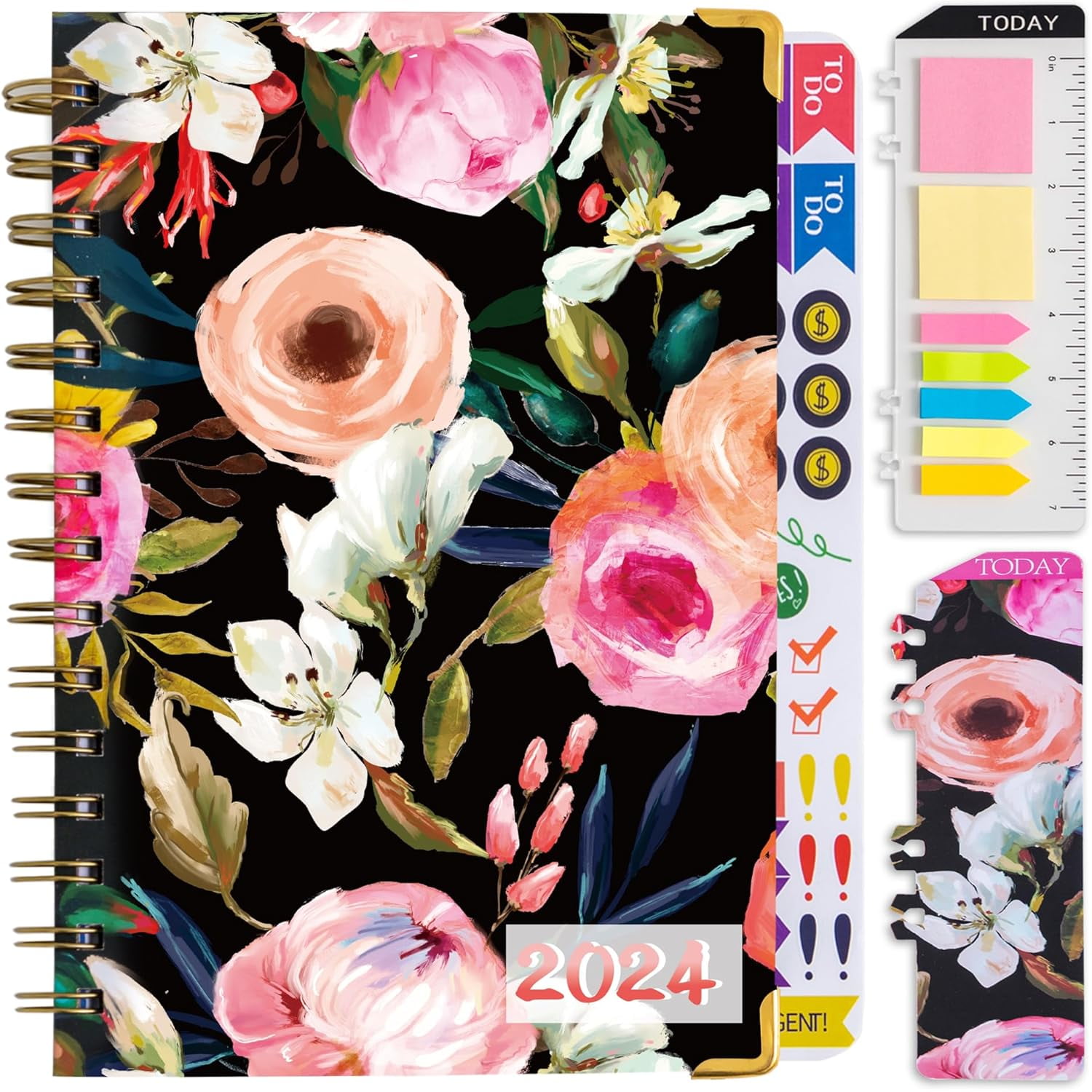 Planner 2024 Daily Weekly Monthly Planner, Hardcover Planner 13-Month ...