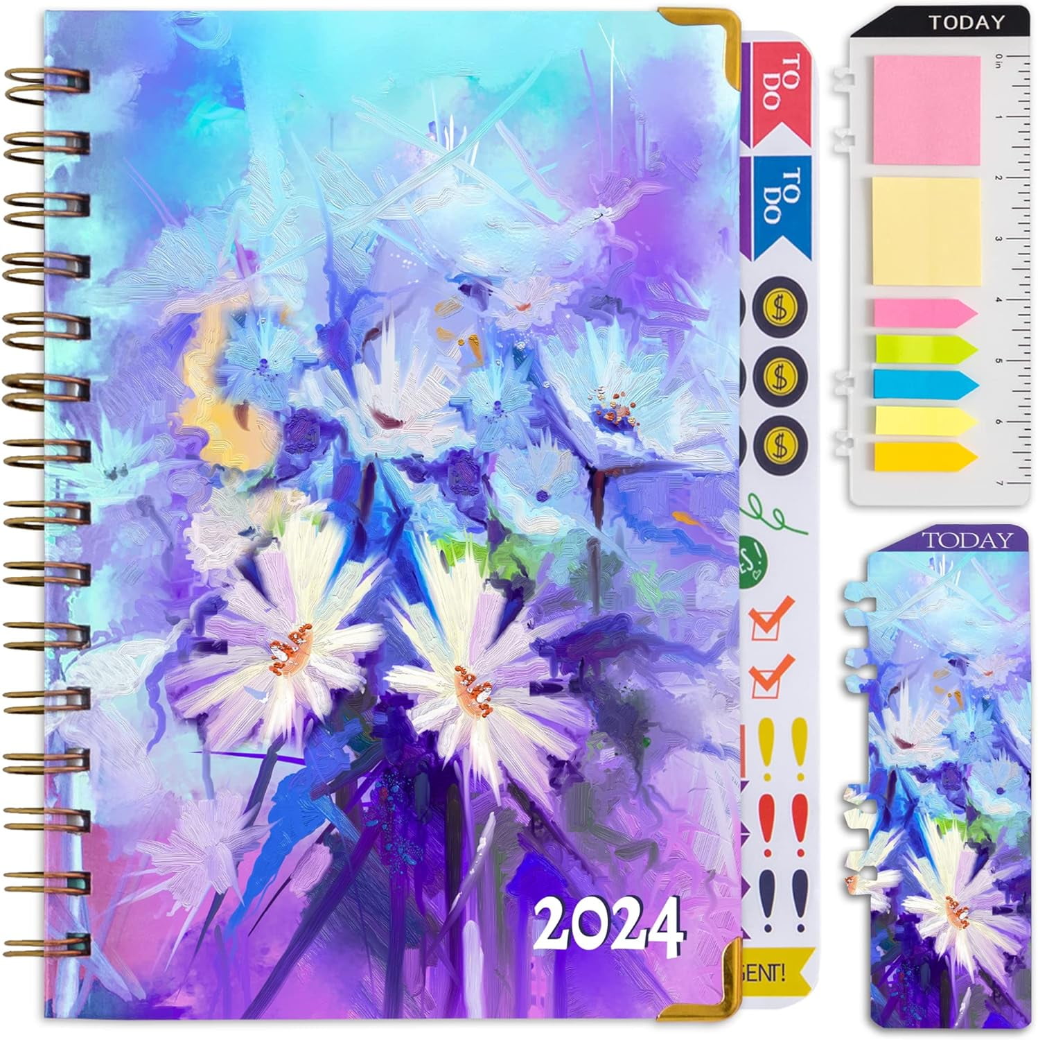 Planner 2024 Daily Weekly Monthly Teacher Planner, Academic Hardcover ...