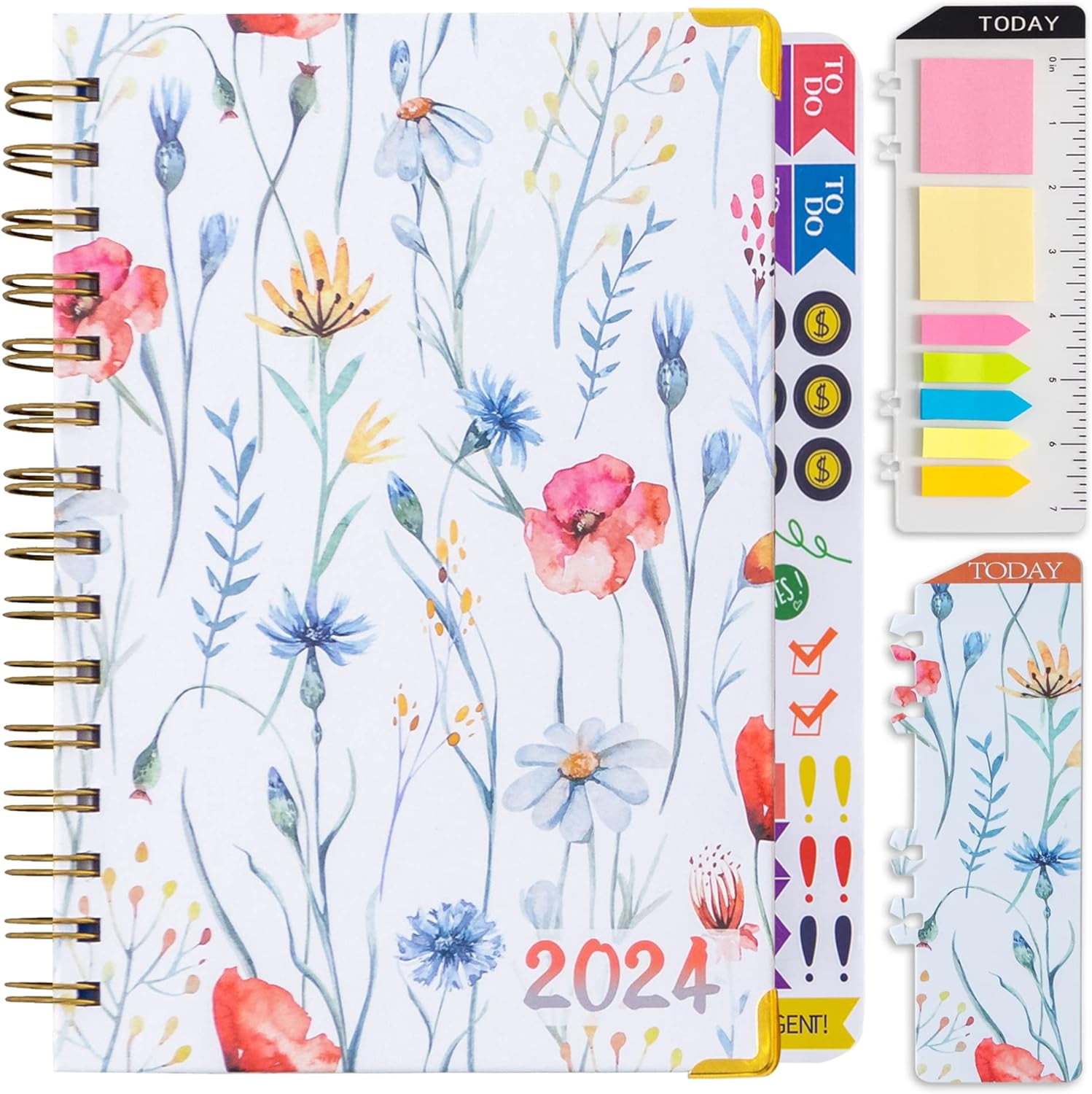 Planner 2024 Daily Weekly Monthly Teacher Planner, Academic Hardcover ...