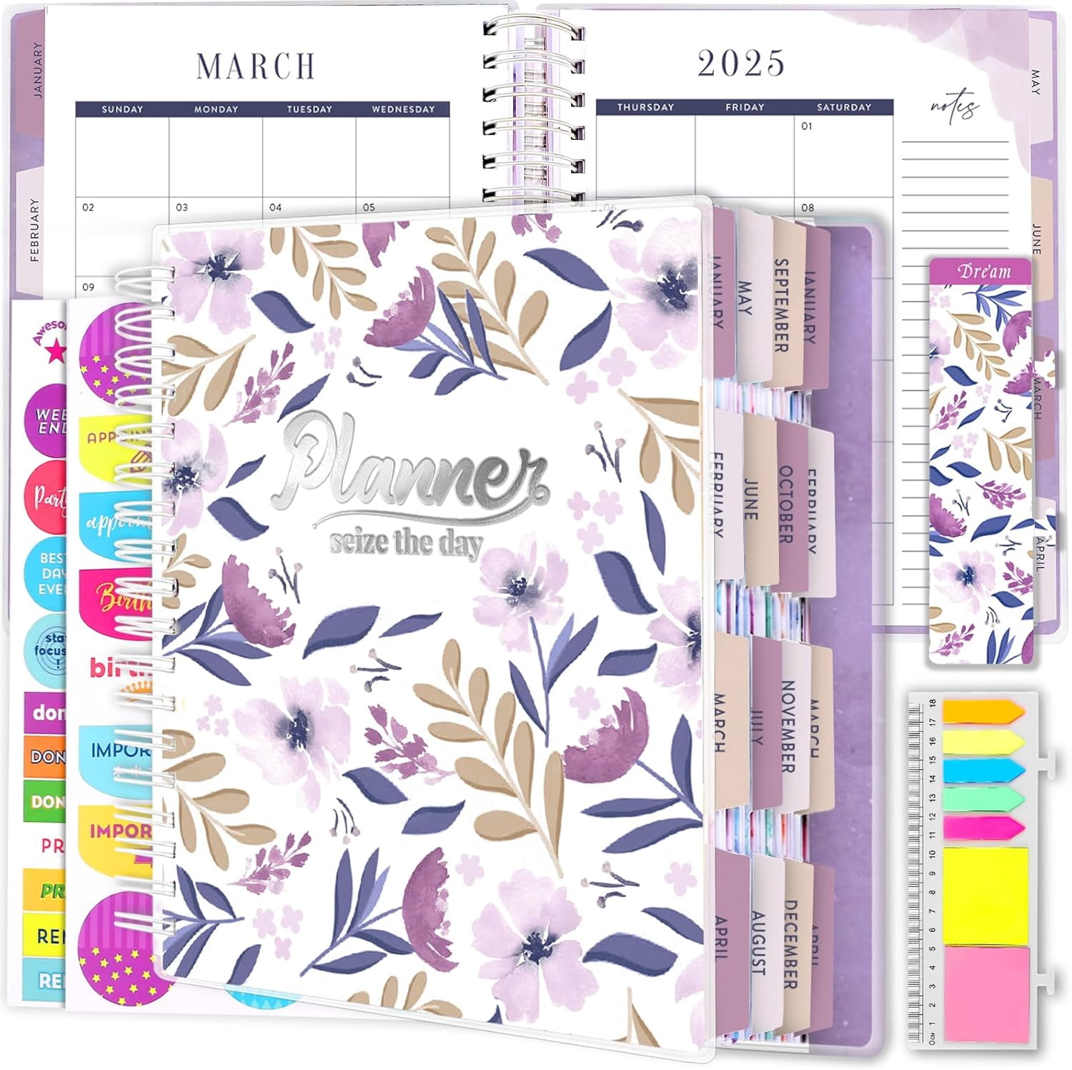 Planner 2025-2026, 12 Months Large Academic Daily Weekly Monthly ...