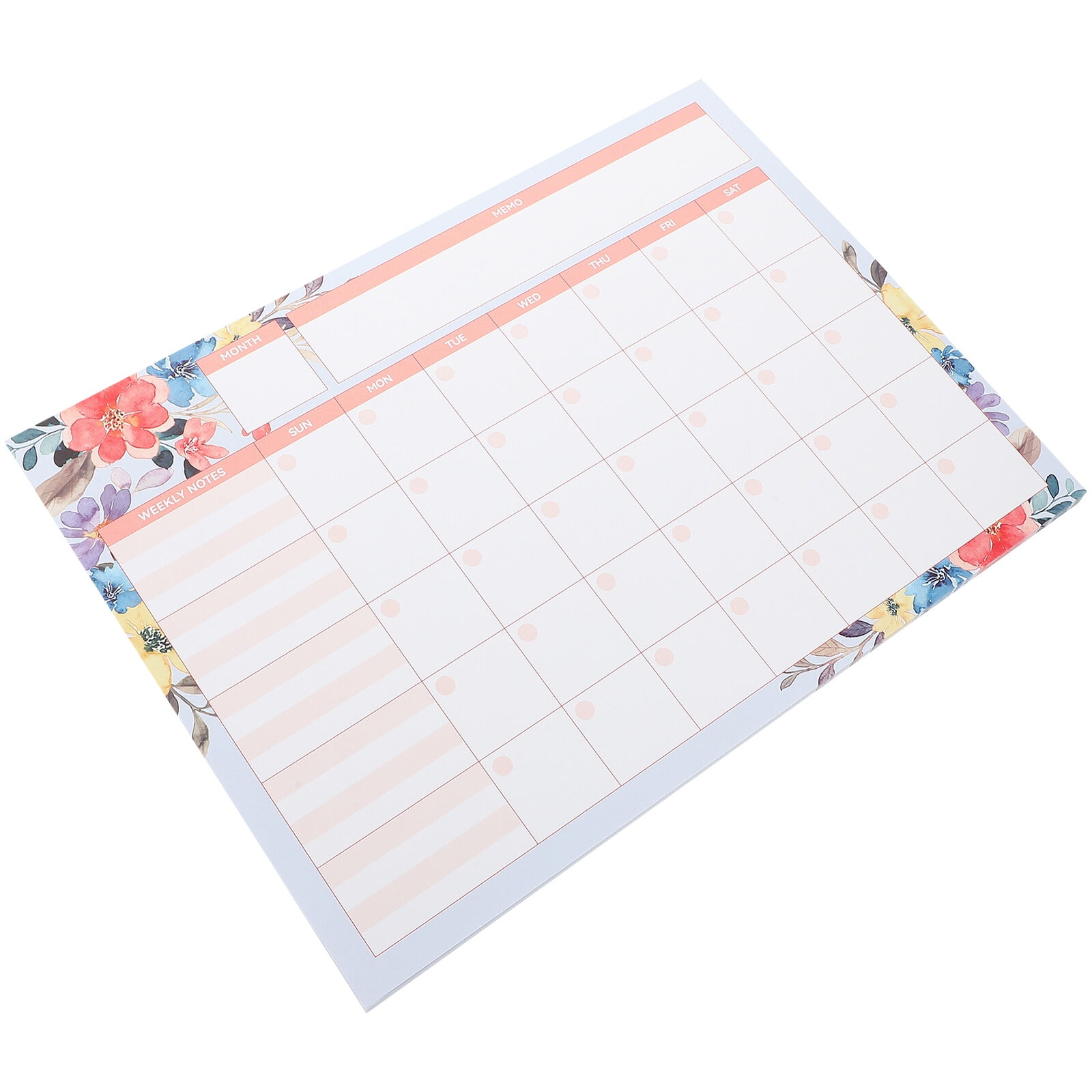 Planner Blank Notepad Monthly Notepads Weekly Calendar School Supplys ...