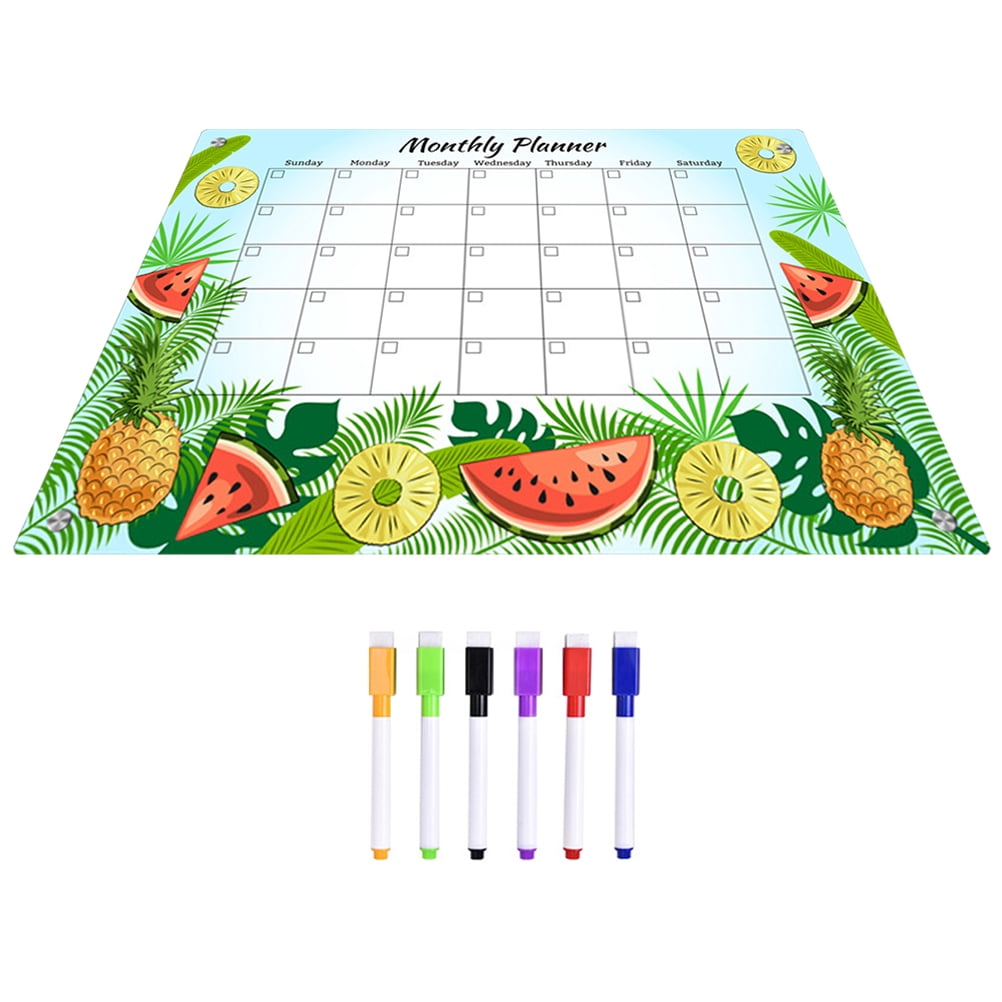 Planner Board for Refrigerator Acrylic Magnetic Weekly Note Fridge ...