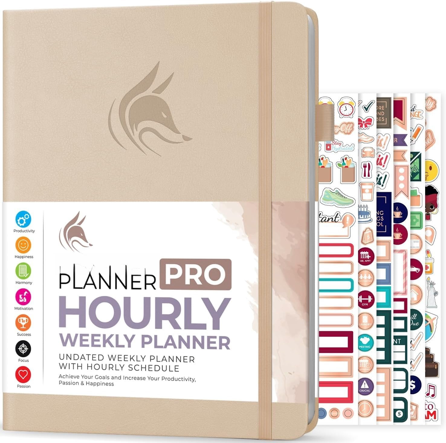 Planner Schedule - Undated Weekly & Monthly Life Planner with Time ...
