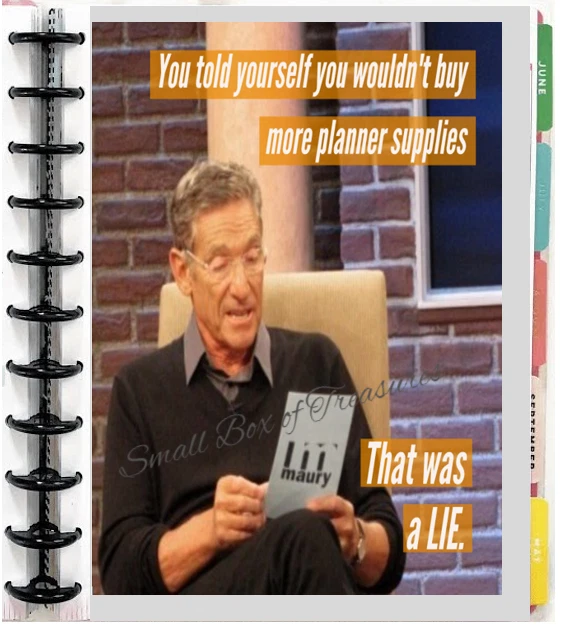 Planner Shop That Was A Lie *Meme* Two-Sided Dashboard 4 Use W Big ...