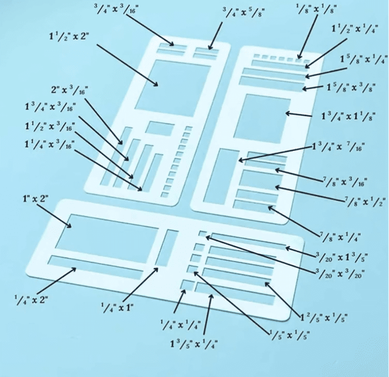 Planner Stencils,Calendar Stencil Handmade Flexible Record Template, 3 ...