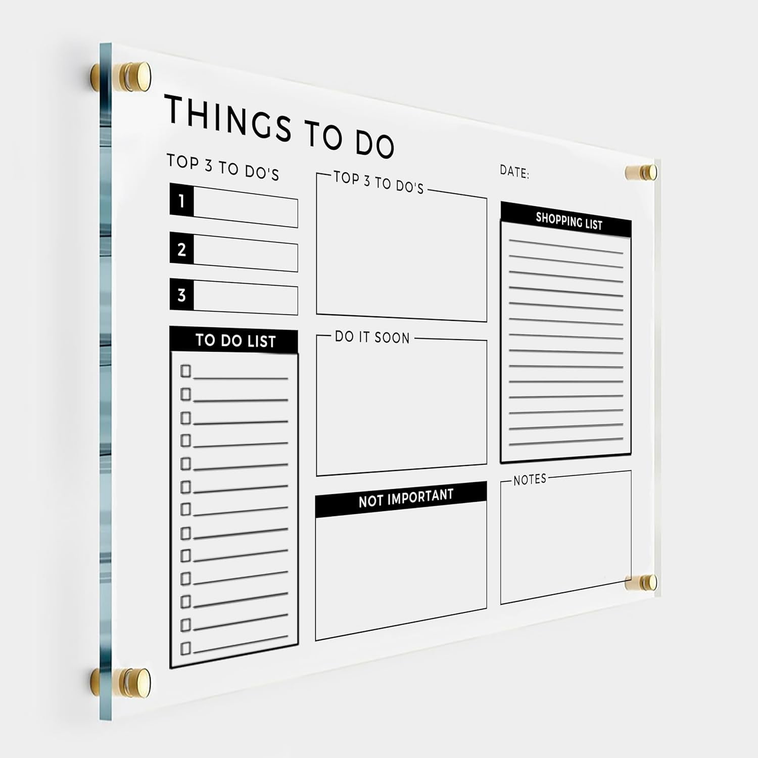 Planner Wall Calendar - Dry Erase Board, Dry Erase Calendar, Monthly ...