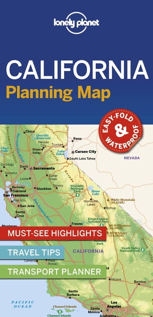 Map Lonely Planet California Planning Map, (Paperback) - Walmart.com