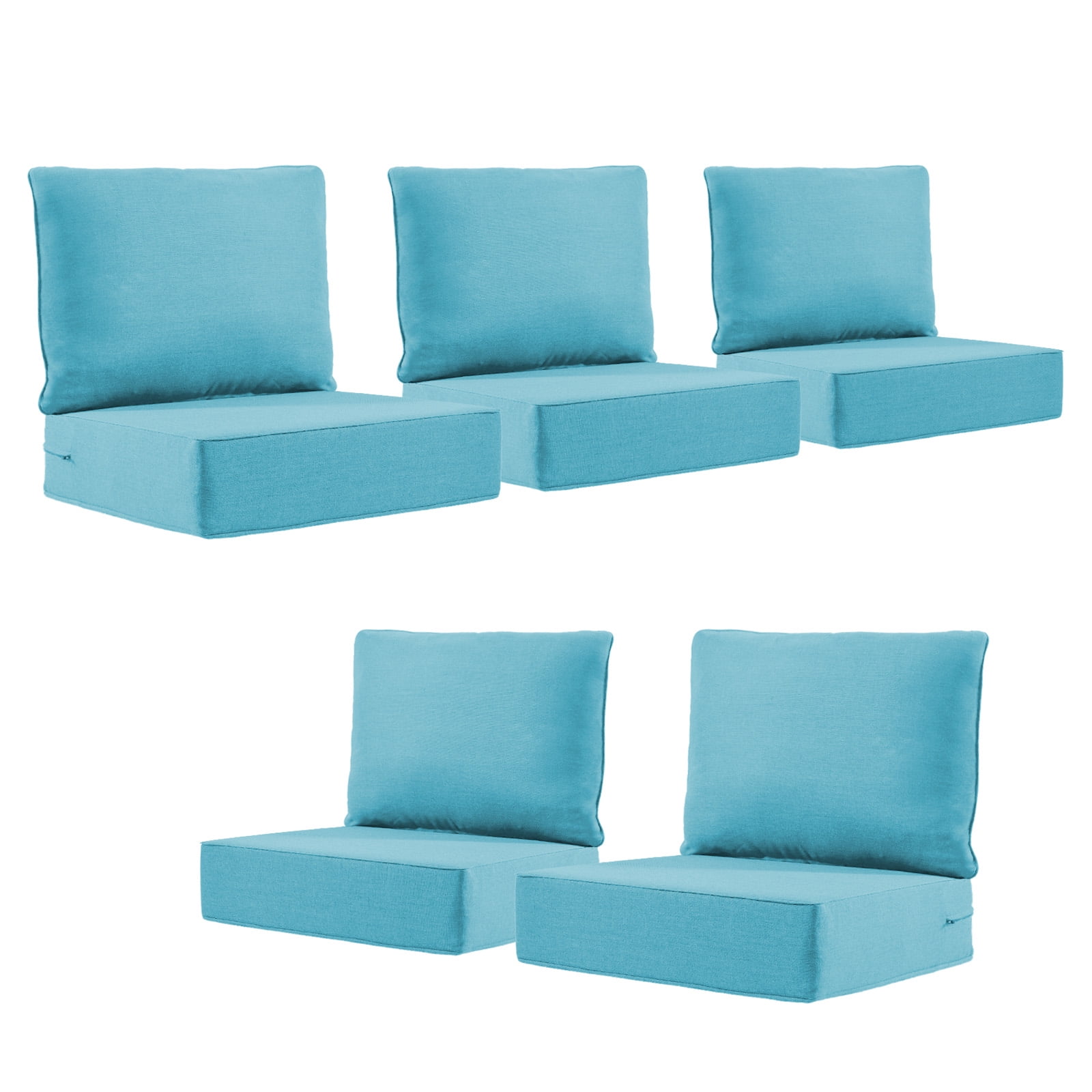 Planntonneo Outdoor Wicker Furniture Cushion Set, 24 x 22 x 6 Thicken ...