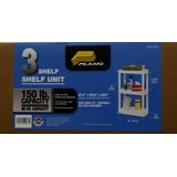 Plano 20"W x 12"D x 32"H 3-Shelf Heavy Duty Plastic Shelving Unit ...