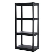 Plano 5-Shelf Extra Heavy Duty Plastic Storage Shelf Unit, 72.5” x 36 ...