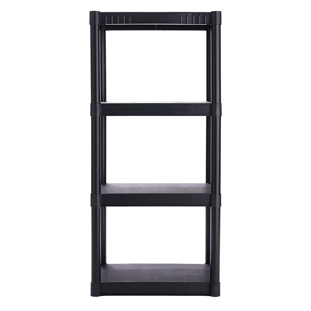 Plano 4-Tier Standard Duty Impact-Resistant Plastic Storage Shelving ...