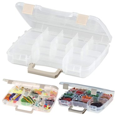 Plano Synergy Double Sided Fishing Satchel Tackle Box, Green / White ...