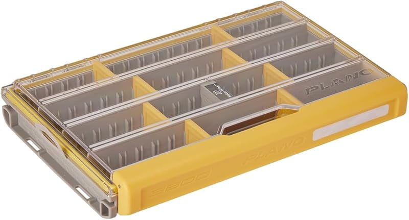 Plano EDGE 3600 Premium Tackle Utility Box, Gray and Yellow with Clear ...