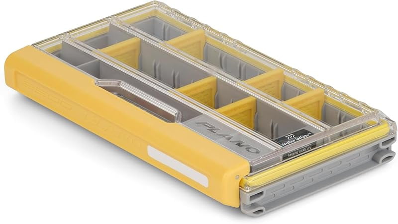 Plano EDGE 3600 Premium Tackle Utility Box, Gray and Yellow with Clear ...