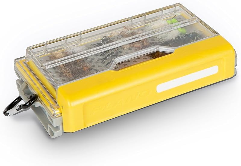 Plano EDGE 3600 Premium Tackle Utility Box, Gray and Yellow with Clear ...