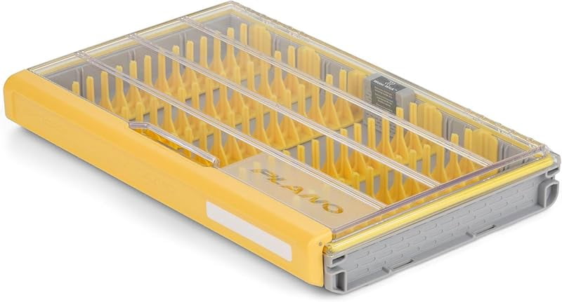 Plano EDGE 3600 Premium Tackle Utility Box, Gray and Yellow with Clear ...