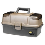 Plano Fishing, Large 3-Tray Tackle Box, Top Access, Graphite/ Sandstone ...