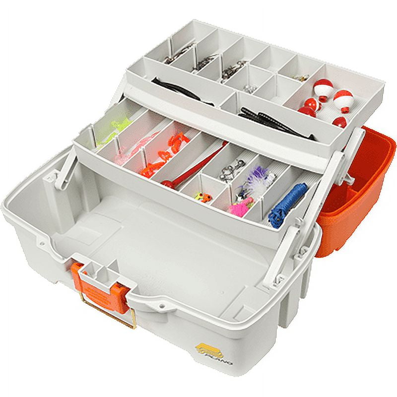 Plano Let's Fish! 2-Tray Fishing Tackle Box with 2 Tray 14-25 ...