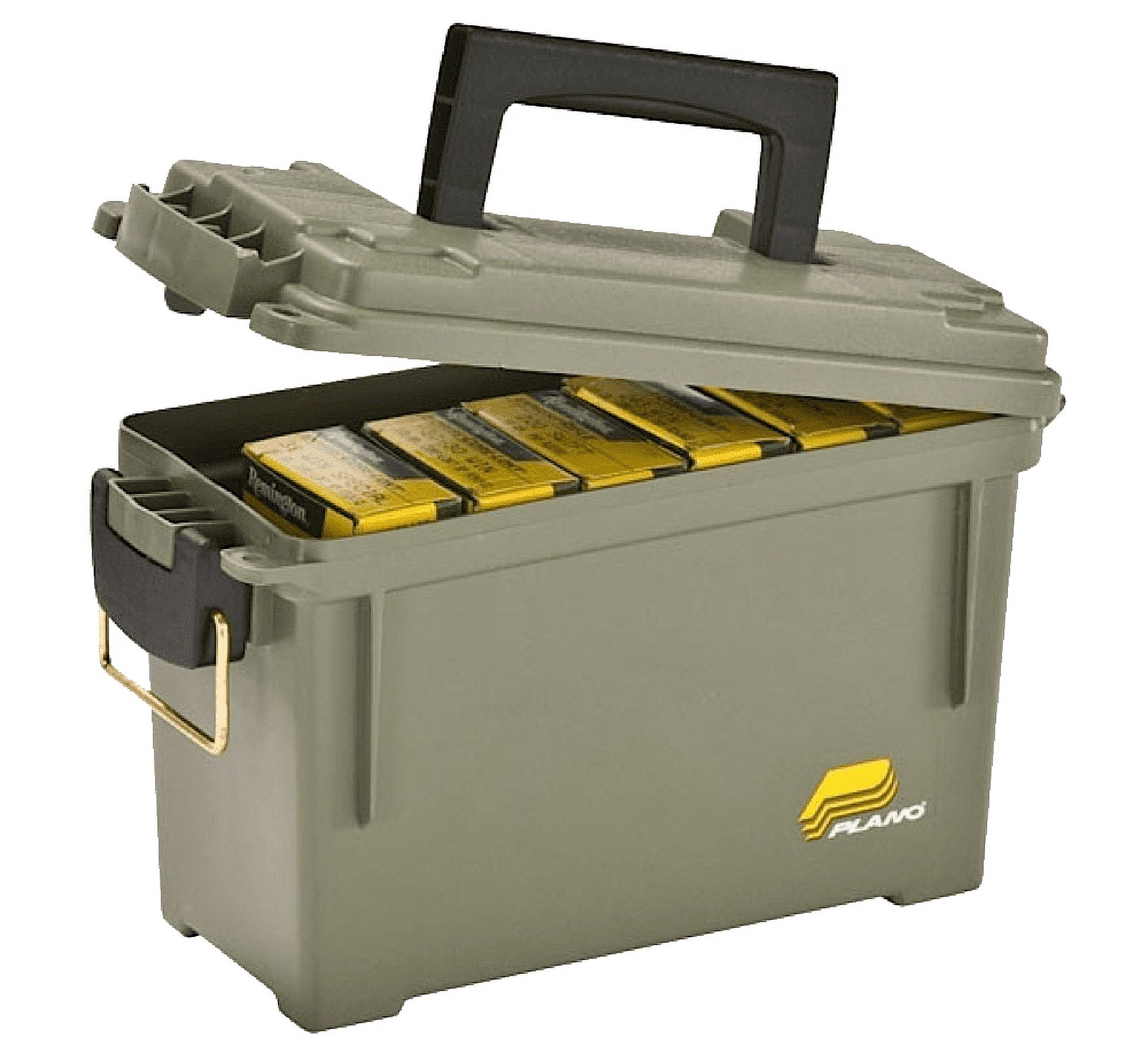Plano O-Ring Seal Water-Resistant Ammo Box, Olive Drab, Holds 6-8 Boxes ...