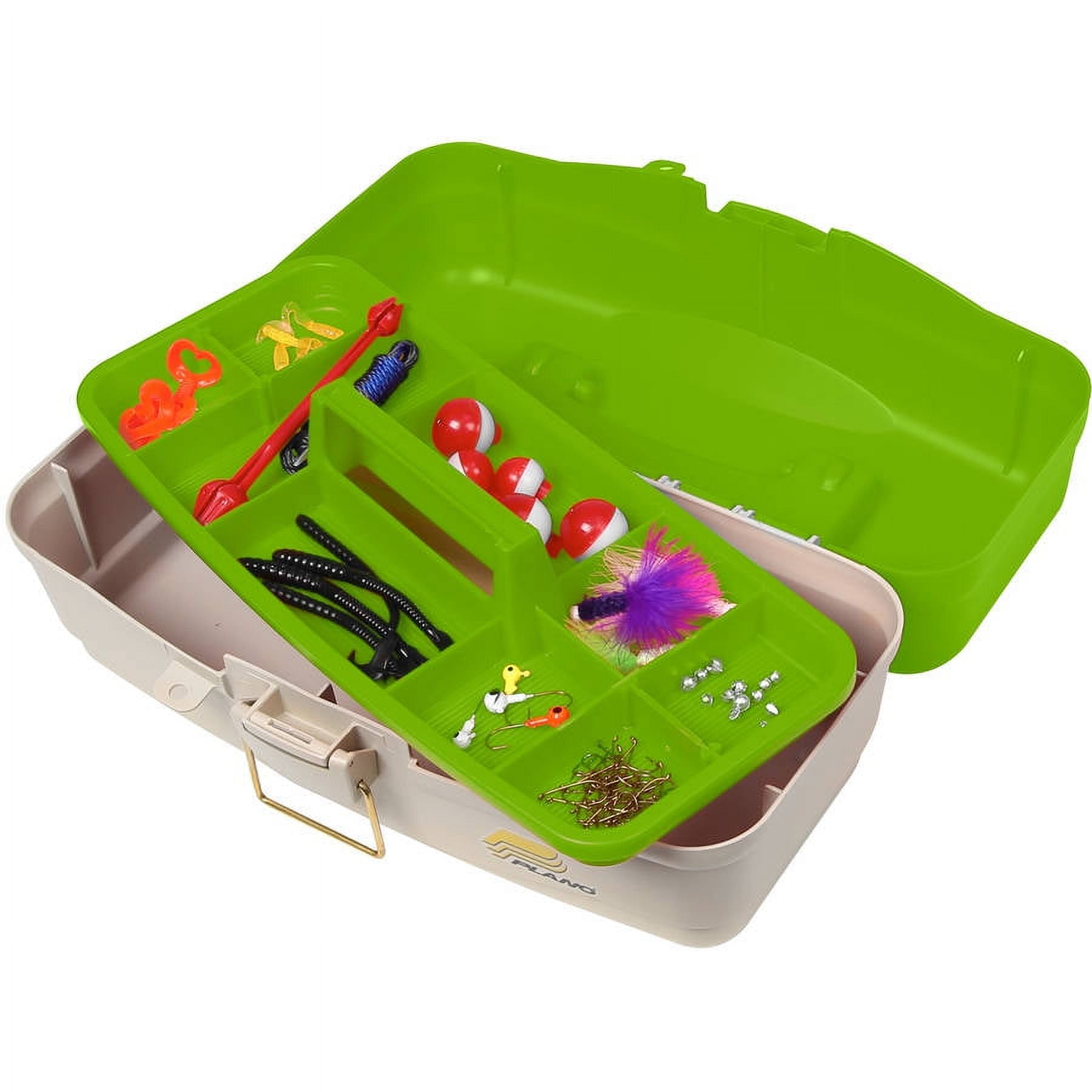 Plano Synergy Ready-Set-Fish One Tray Tackle Box Kit with 70 Pieces ...