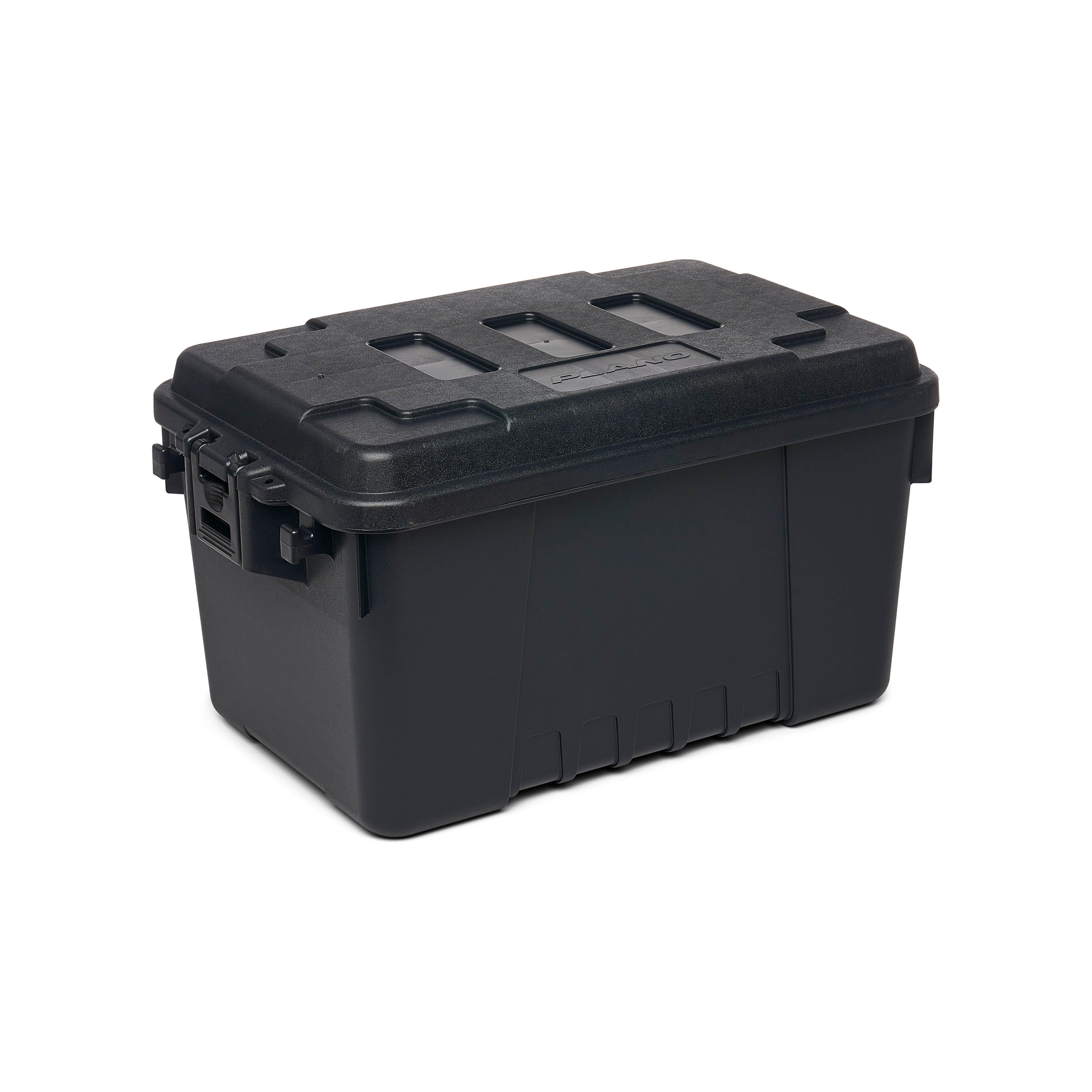 Plano Sportsman's Trunk, Black, 14-Gallon Lockable Storage Box ...