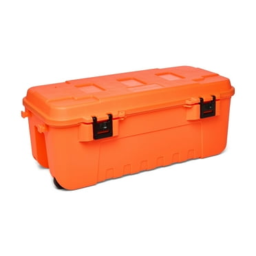 Plano's Heavy-Duty Rolling Plastic Storage Trunk, XLarge 108-Quart ...
