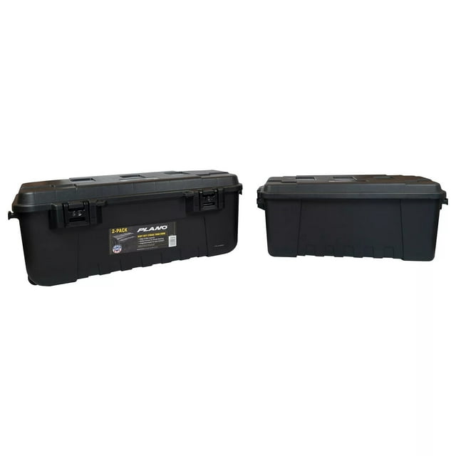 Plano Sportsman's Trunk Combo 2 Pack, Black, 108 qt. & 68 qt. Storage ...
