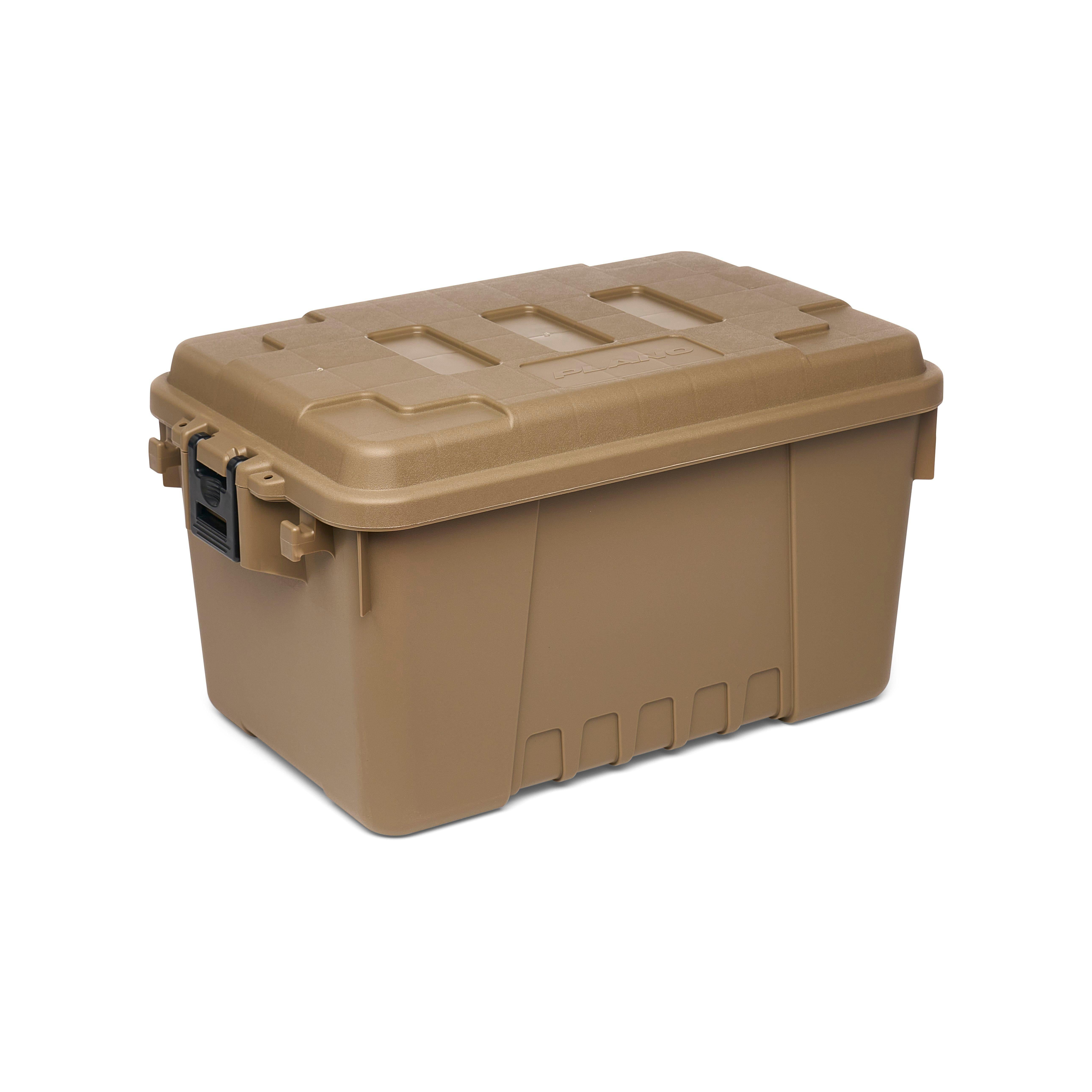 Plano Sportsman's Trunk, Desert Tan, 14-Gallon Lockable Storage Box ...