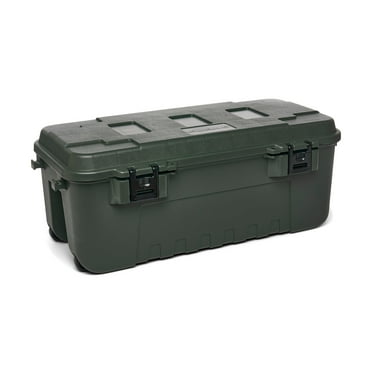 Plano's Heavy-Duty Rolling Plastic Storage Trunk, XLarge 108-Quart ...