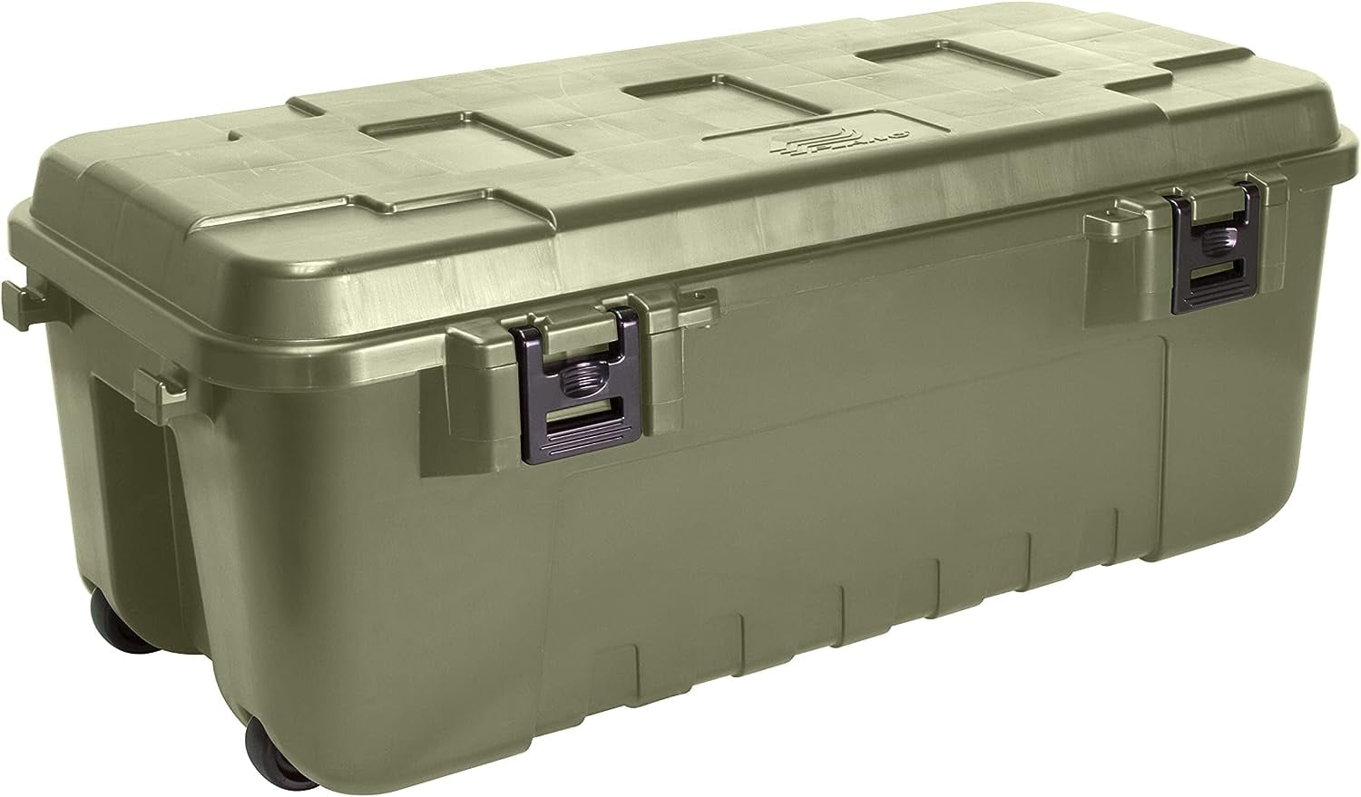 Plano Storage Trunk with Wheels, Green, 108-Quart, Lockable Storage Box ...
