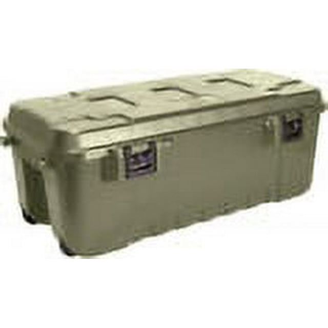 Plano's Heavy-Duty Rolling Plastic Storage Trunk, XLarge 108-Quart ...