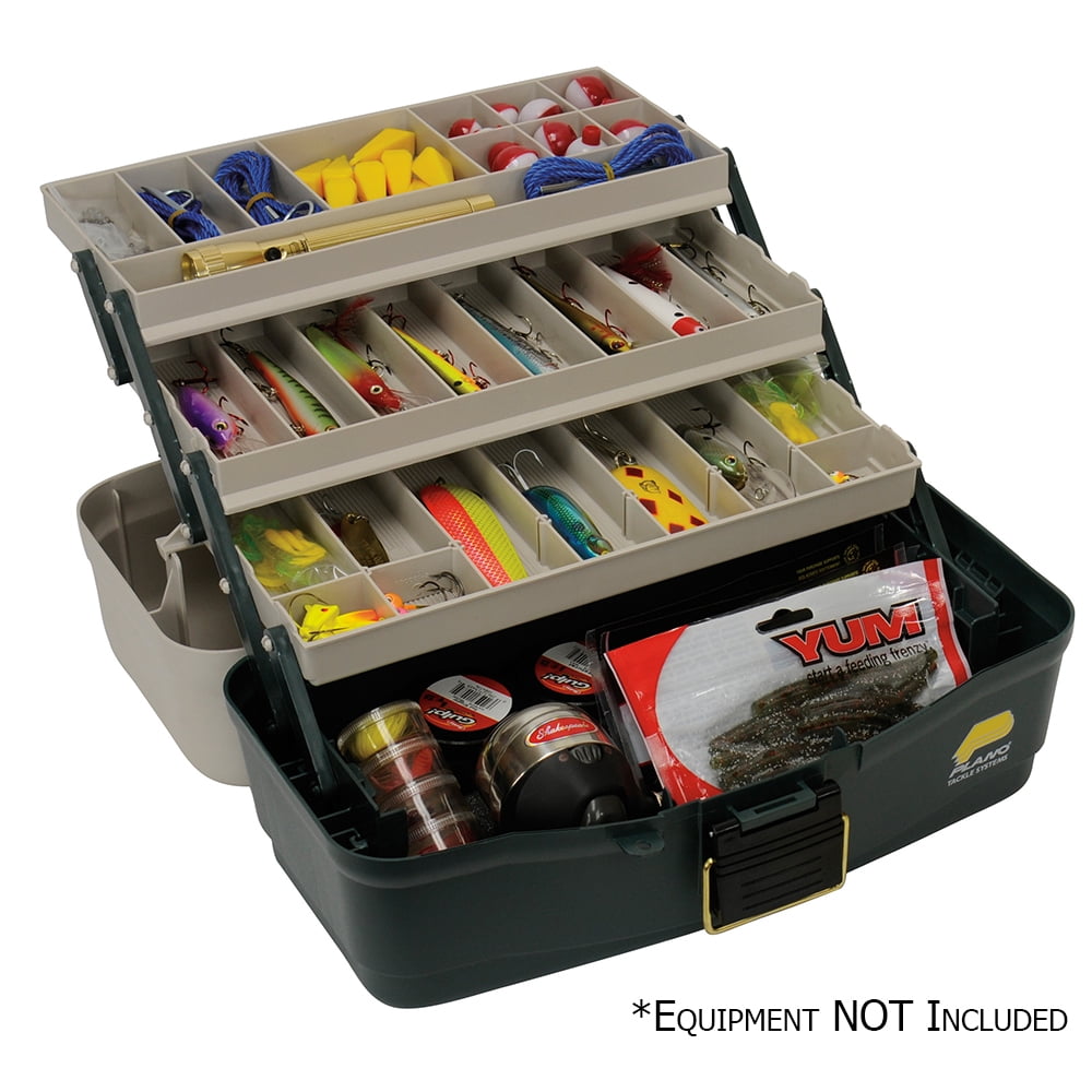 Plano Three-Tray Fixed Compartment Tackle Box | Bundle of 2 - Walmart.com