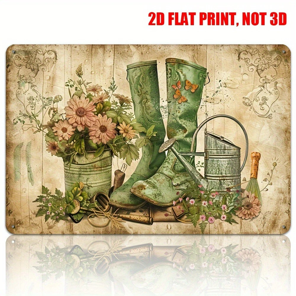 Plant A Garden Metal Tin Signs Gardening Wall Plaque Shed Allotment ...