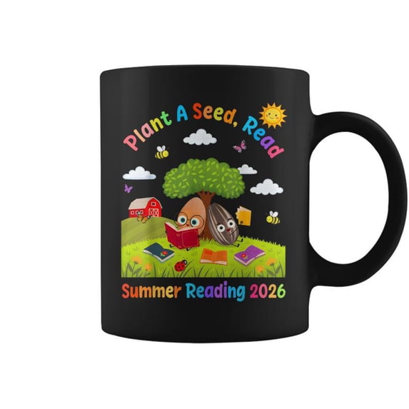 Plant A Seed Read Summer Reading 2026 Cute Farm Book Library Coffee Mug ...