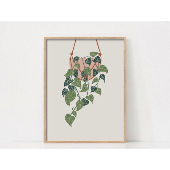 Plant Art Poster For House Lovers Boho Wall Artearth Tone Poster ...
