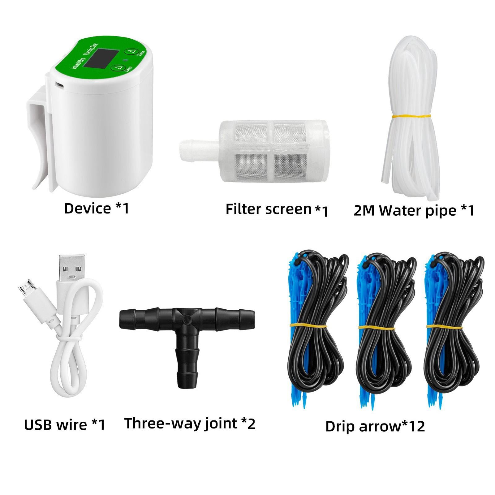 Plant Automatic Watering System Device Garden Sprinkler Adjustable USB ...