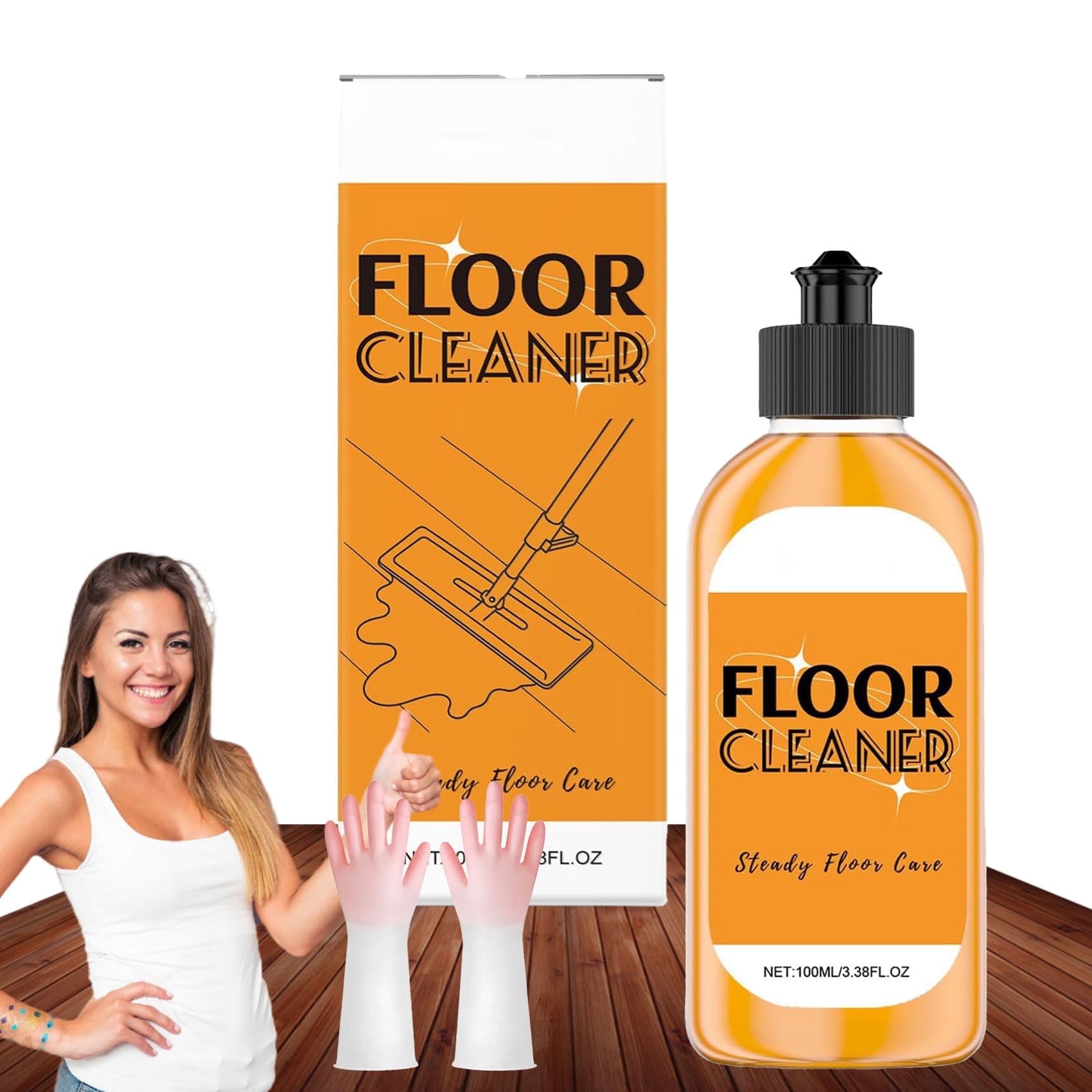 Plant-Based All-Purpose Cleaner, Floor Cleaner for Mopping Hardwood ...