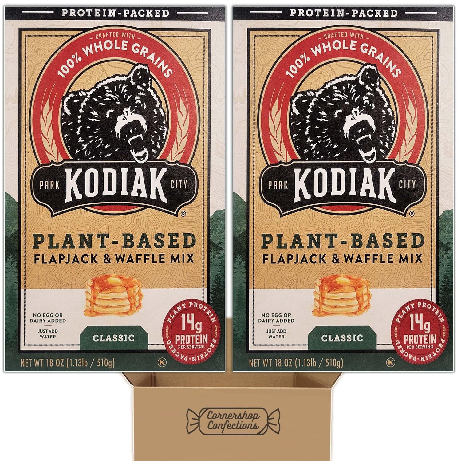 Plant-Based Classic Flapjack Waffle Mix Bulk Pack - 2 Individually ...