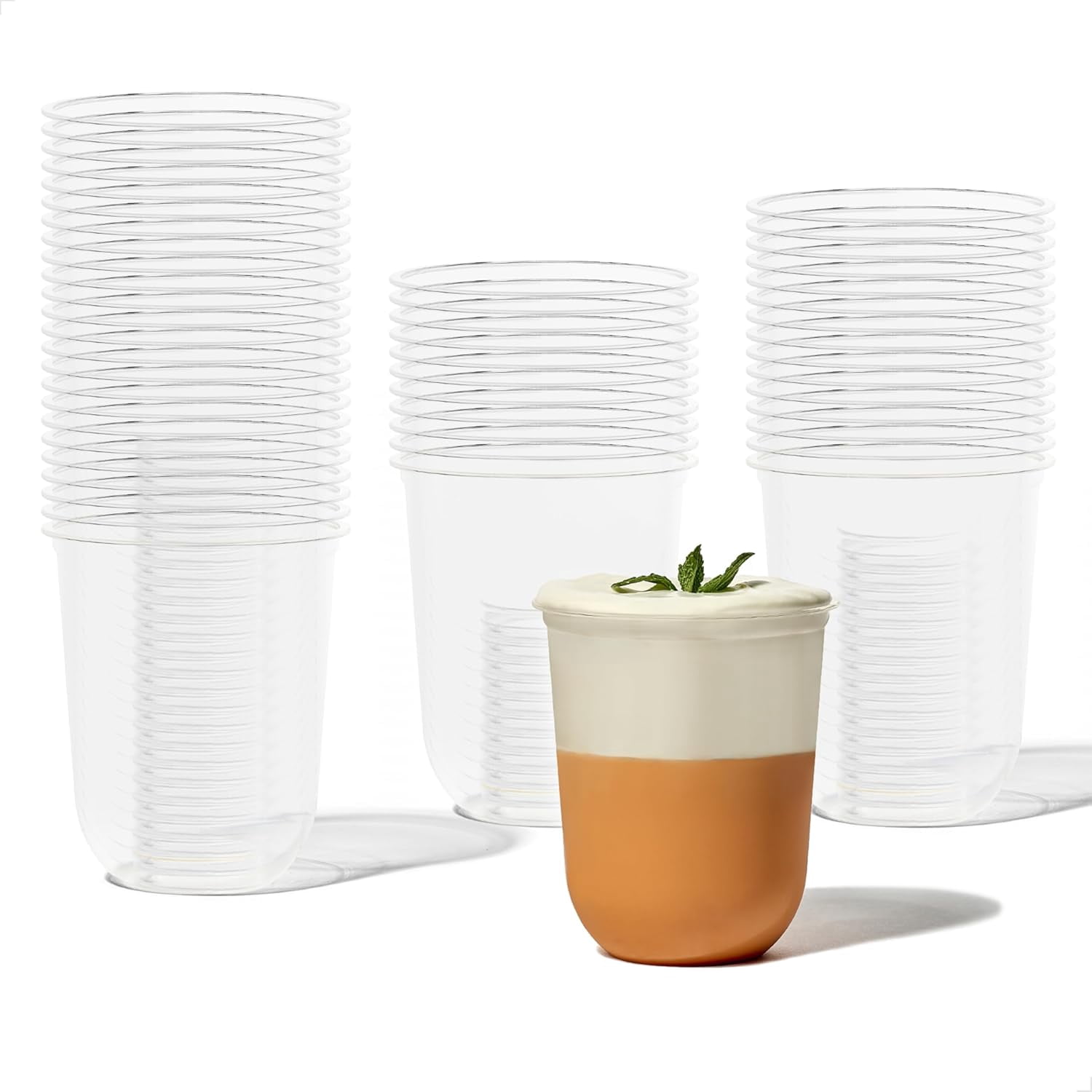 Plant-Based Clear Cold Cups 12 oz - Plastic Alternative for Parties ...