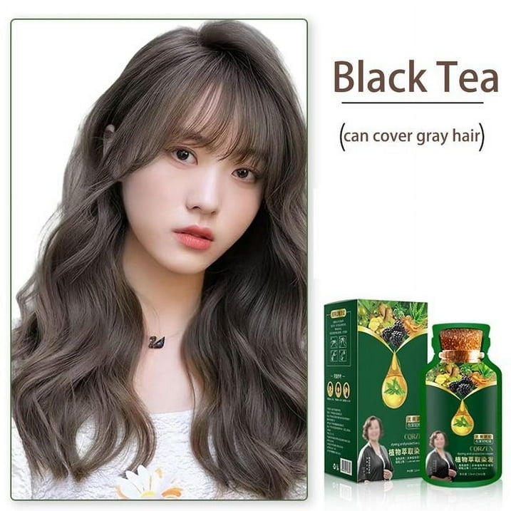 Plant Based Hair Dye Shampoo, Natural Plant Hair Dye, Plant Extract Non ...